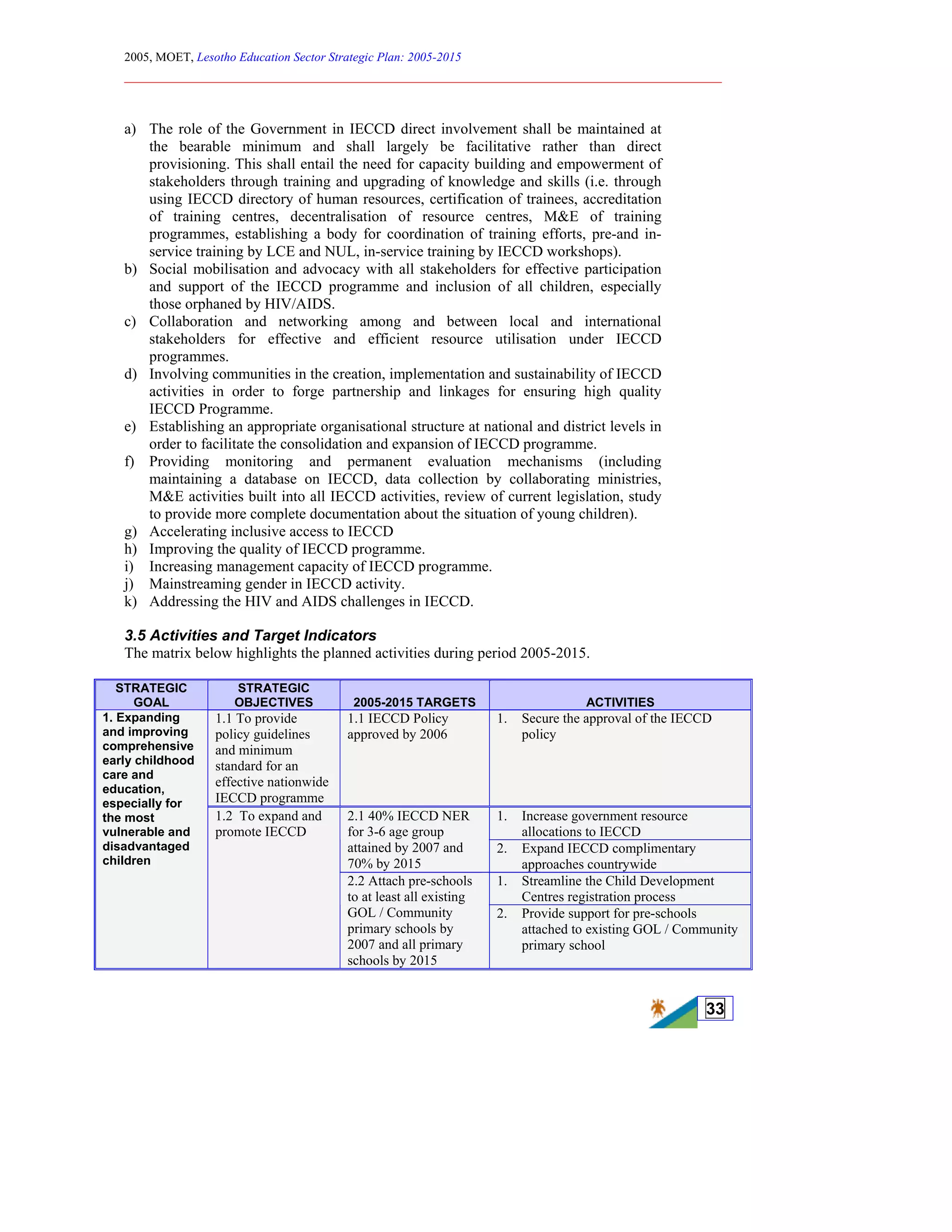 Education sector strategic plan | PDF