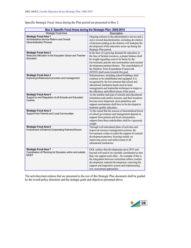Education sector strategic plan | PDF | Primary Education | Education