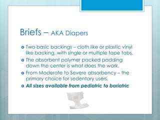 Education Series: Reference Guide to Incontinence | PDF