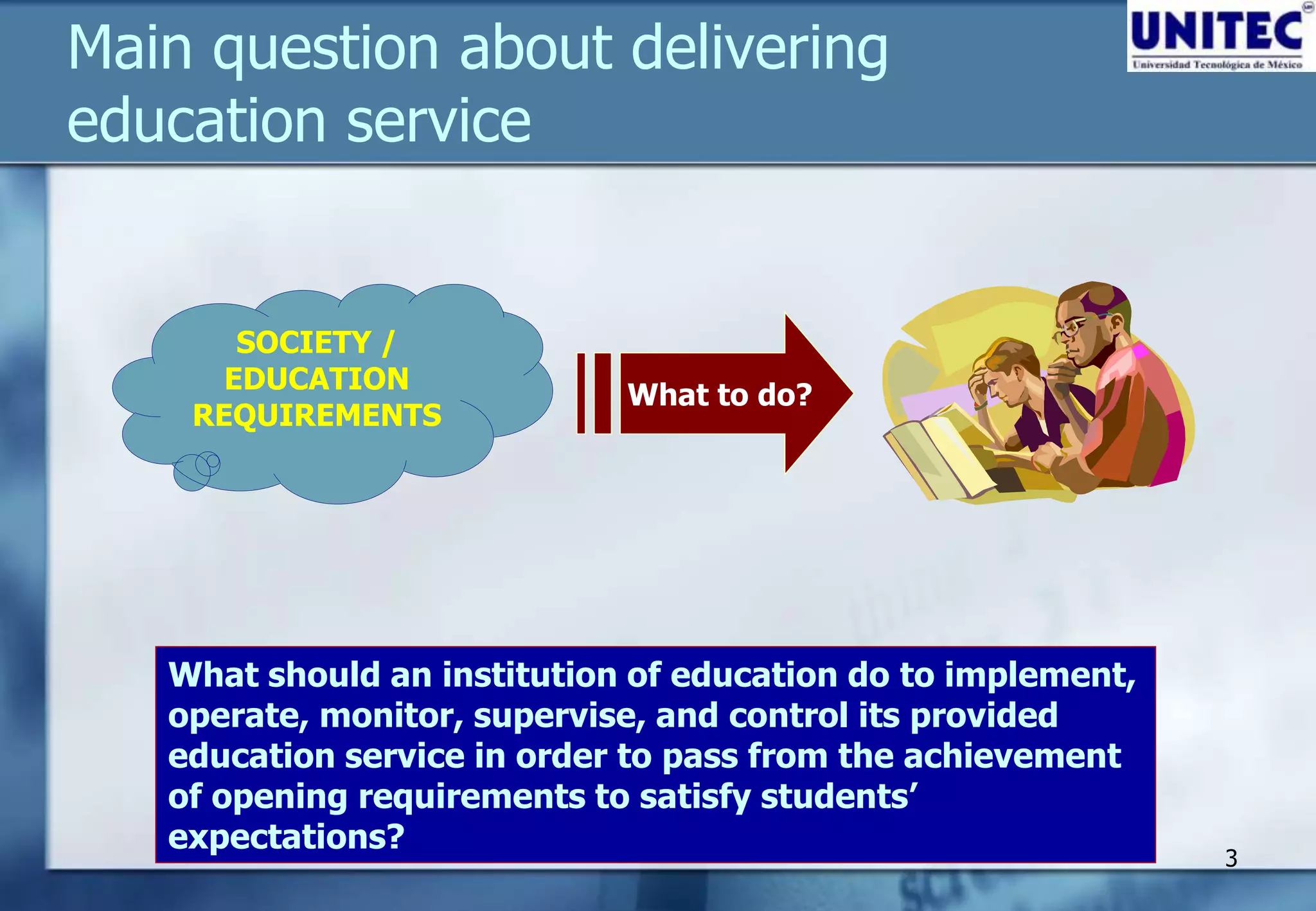Education service delivery presentation | PDF