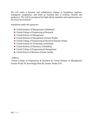 Project report On Service marketing mix of engineering collage (GNIT ...