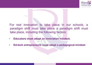 Education shaping innovation ecosystem by prof. felix musau | PDF