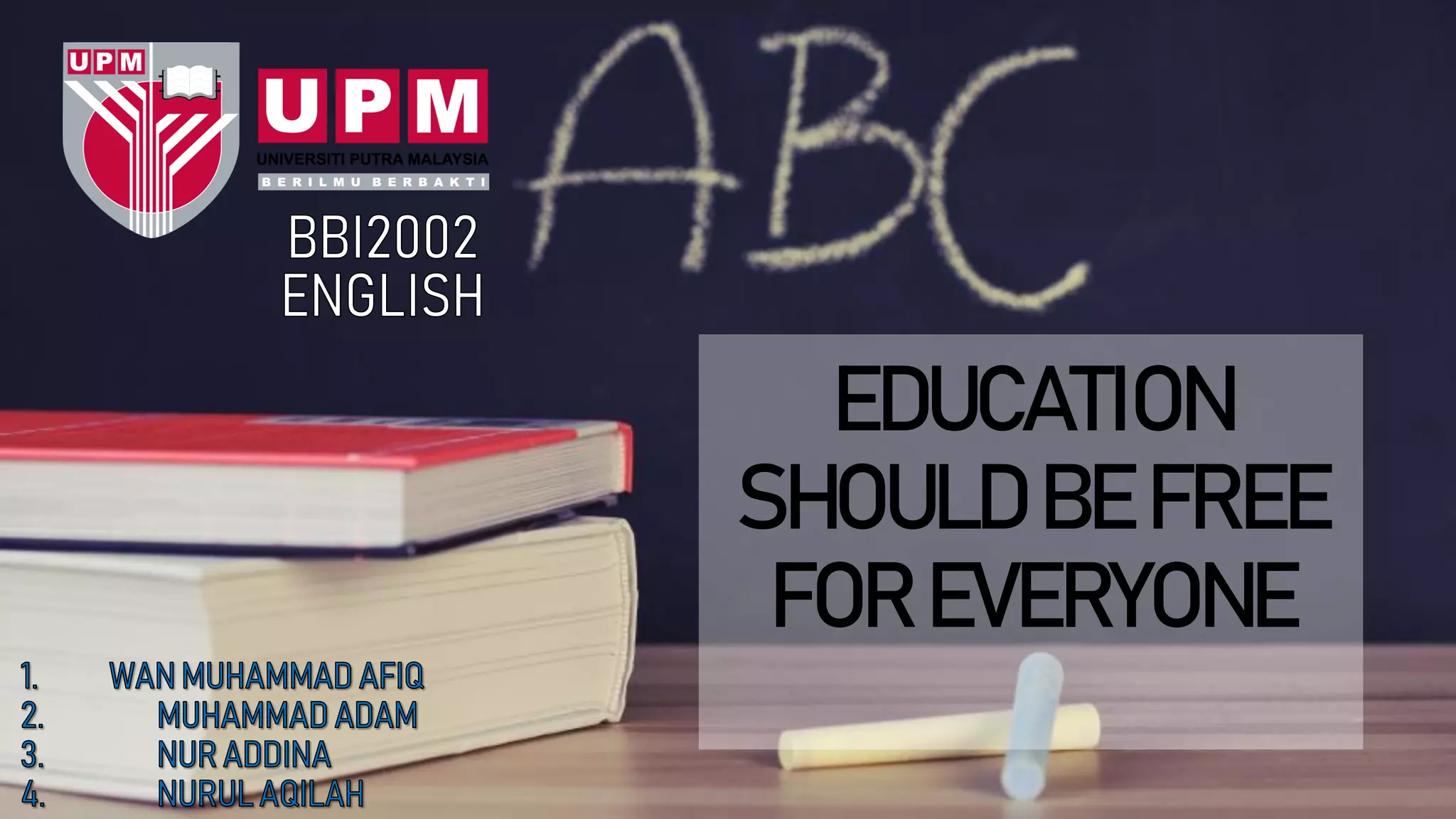 Education should be free for everyone | PDF