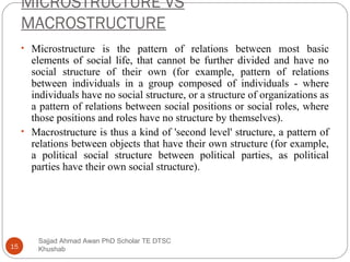 Education, social structure and development by Sajjad Awan PhD Scholar ...