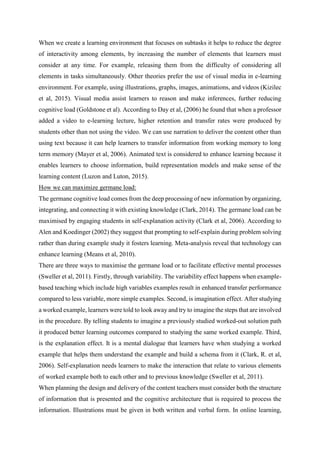 Cognitive Load Theory. | DOCX