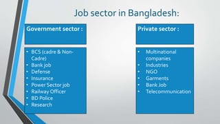 Education system and Job opportunity in Bangladesh. | PPT