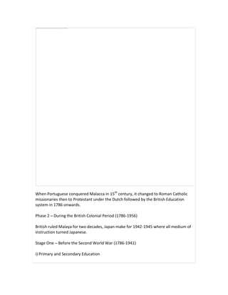 Education system before independence (1400 1856) | DOCX