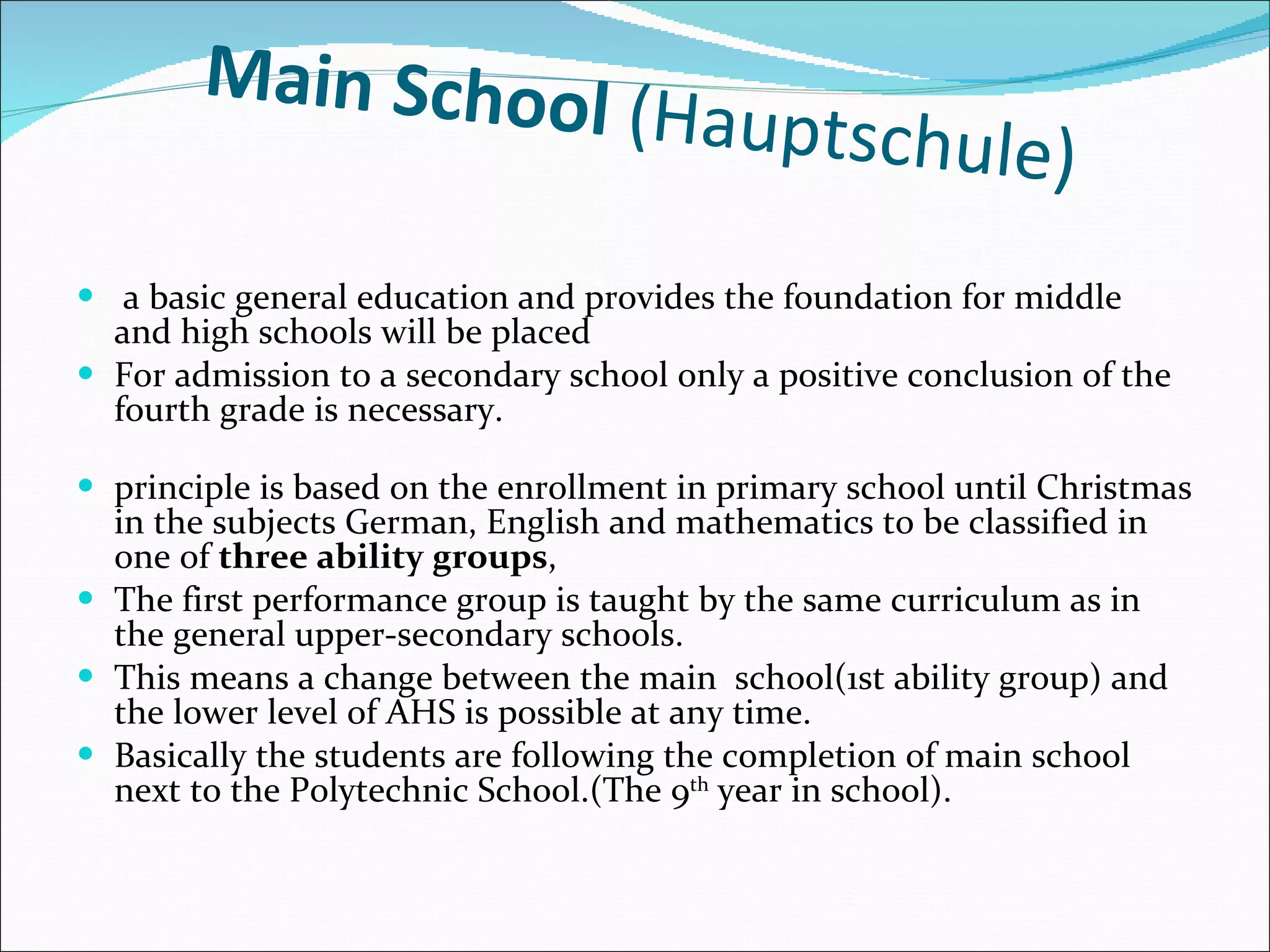 Education system in austria | PPT