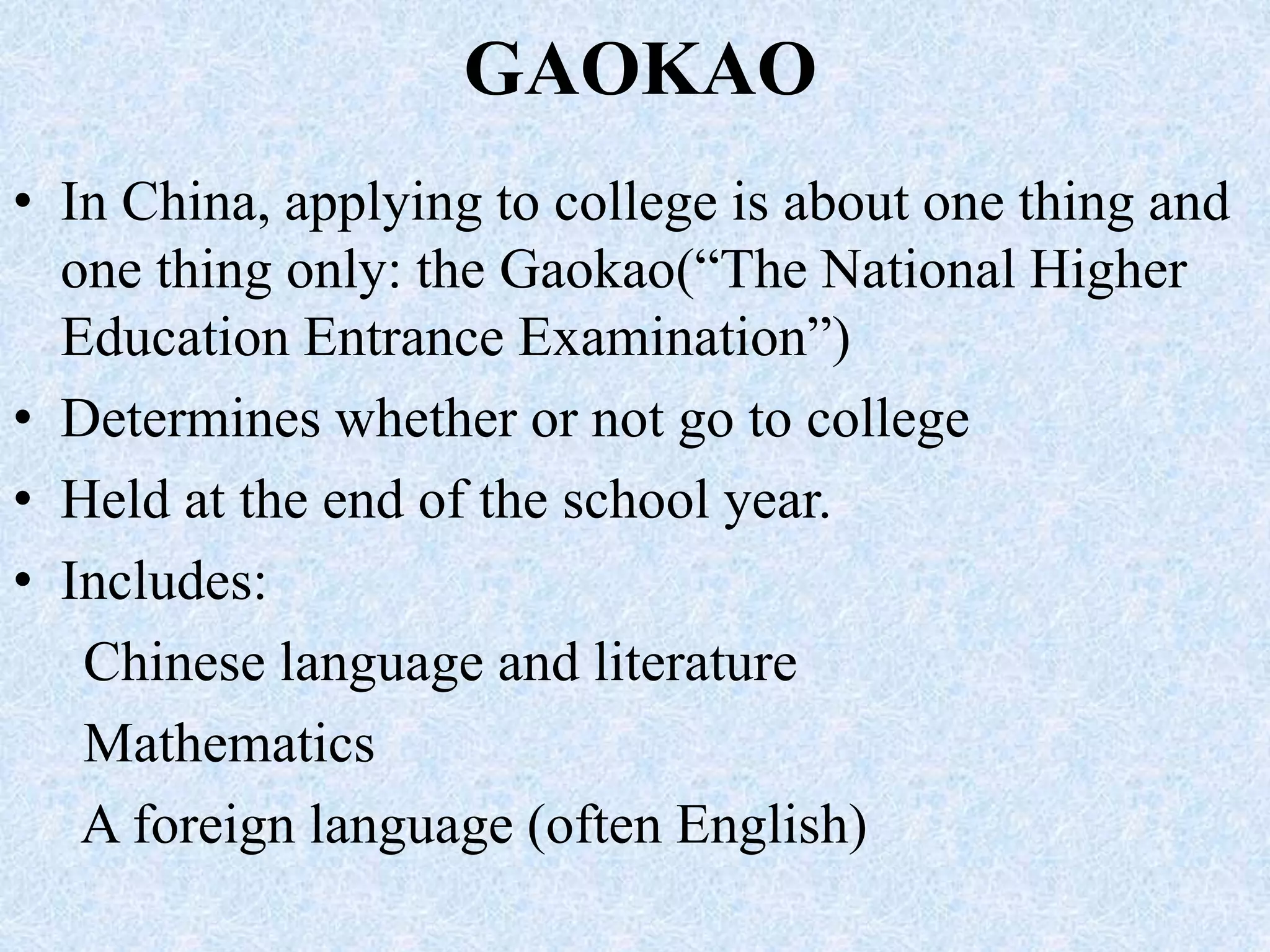 Education system in china | PPTX