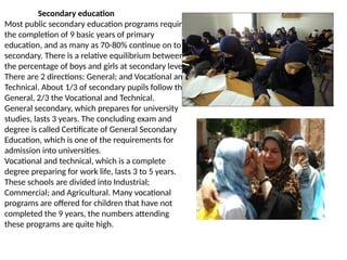 Education system in Egypt. A power point | PPTX
