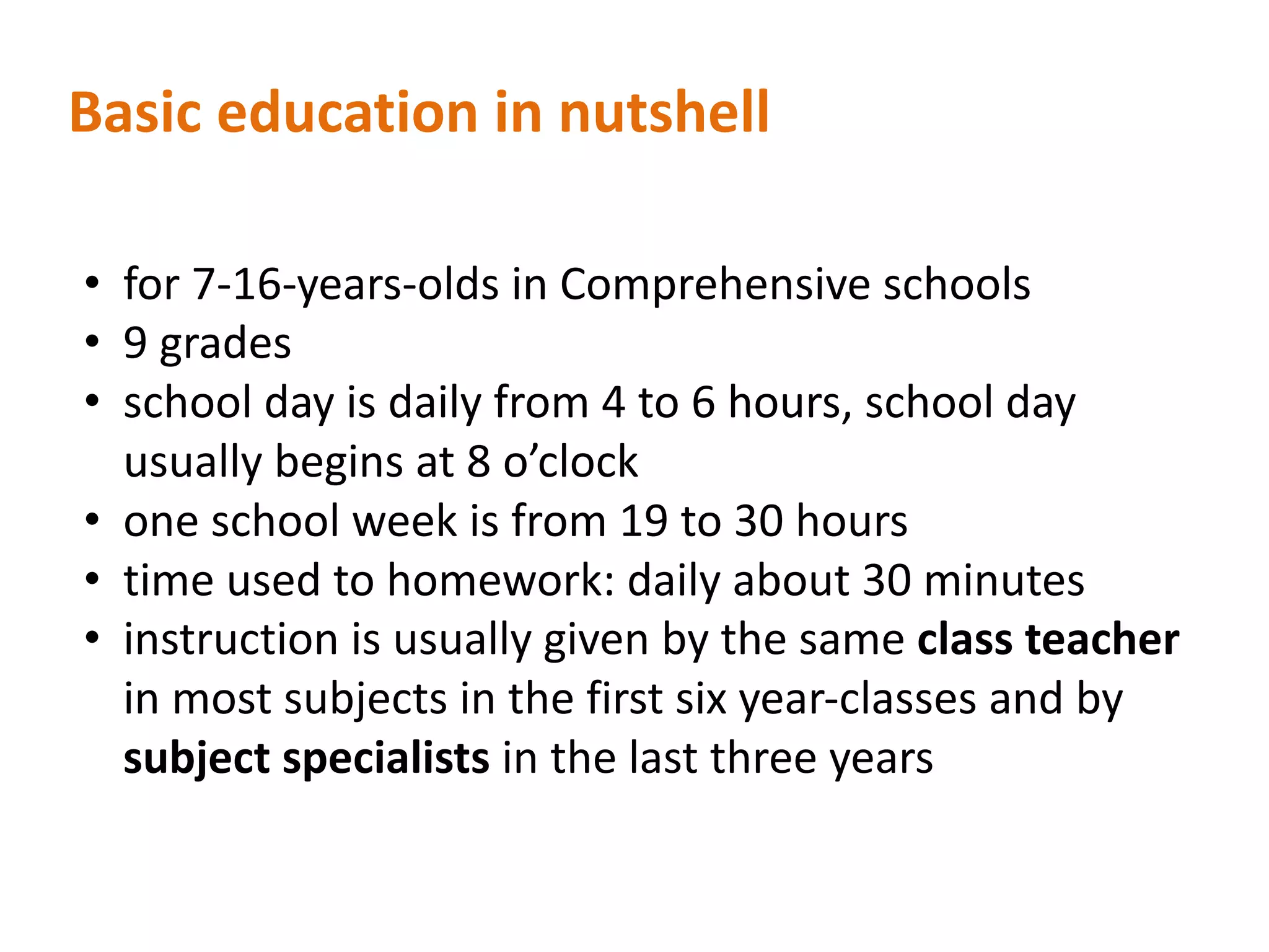 Education system in finland | PDF