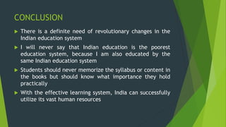 Education system in india 2018 | PPTX