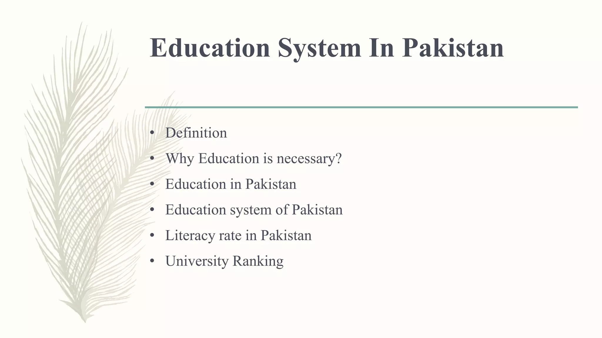 Education system in Pakistan | PPTX