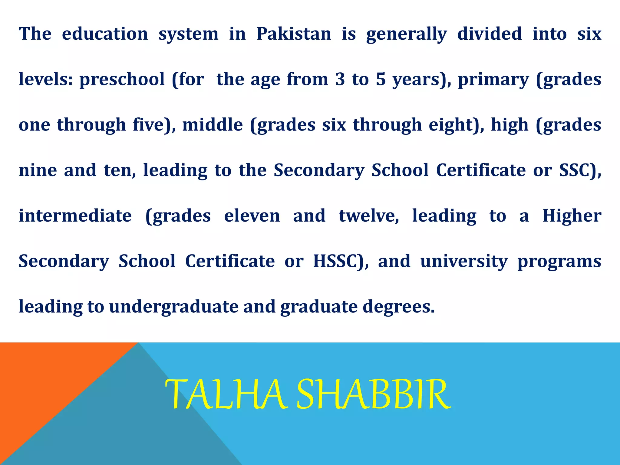 Education system in PAKISTAN.pptx