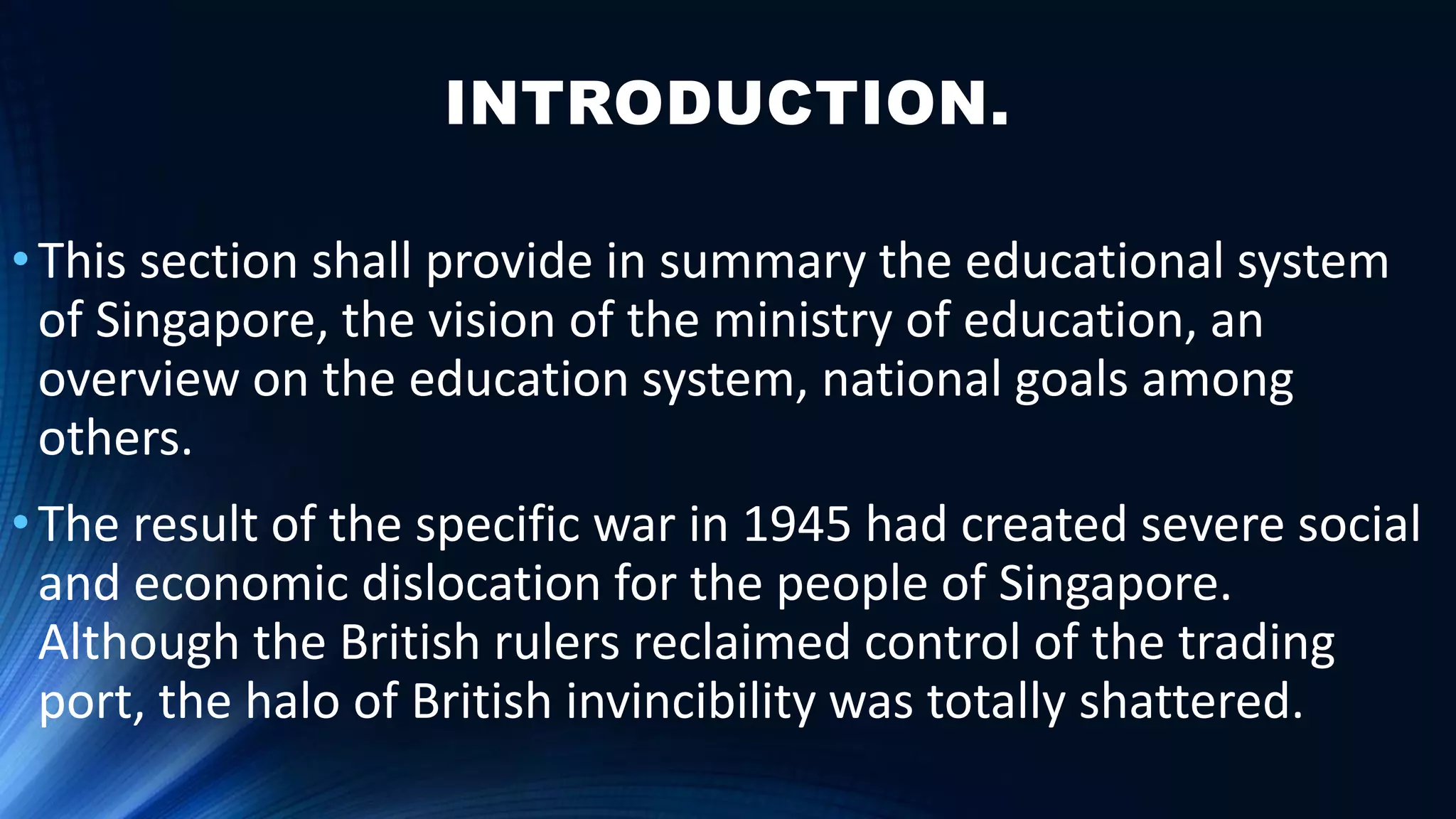 Education system in singapore. | PPTX