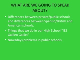 Education system in Spain | PPT