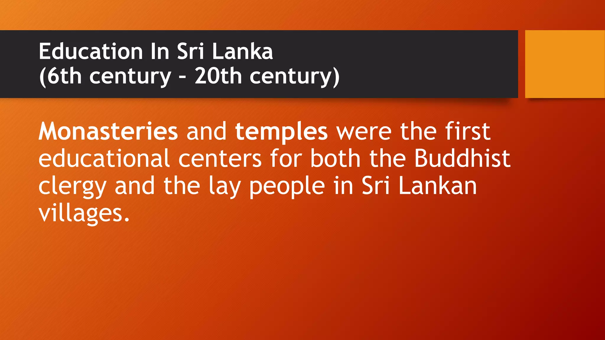 Education system in sri lanka | PPTX