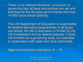 Education system in the USA | PPSX