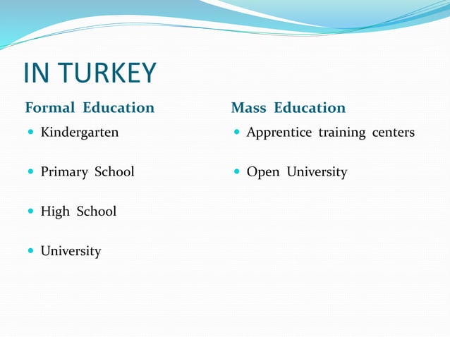 Education system in turkey | PPTX