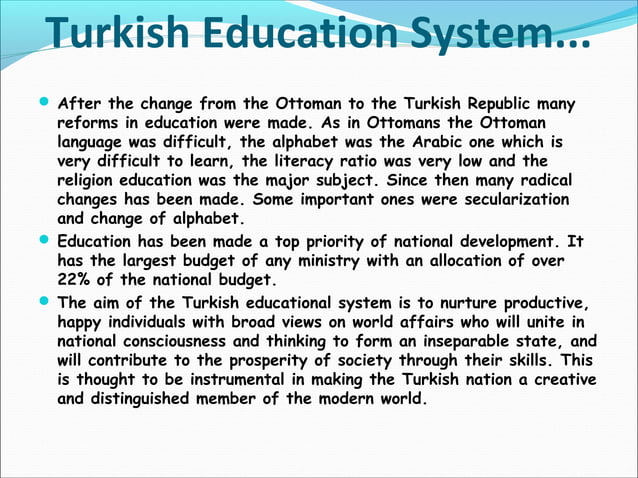 Education system in turkey | PPT