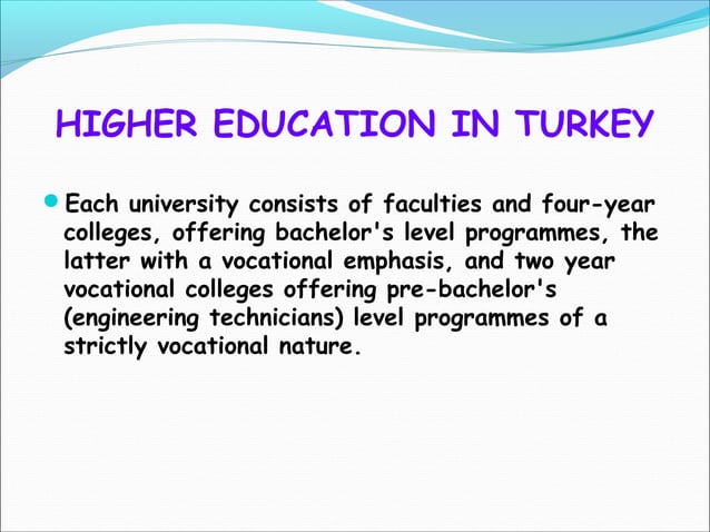 Education system in turkey | PPT