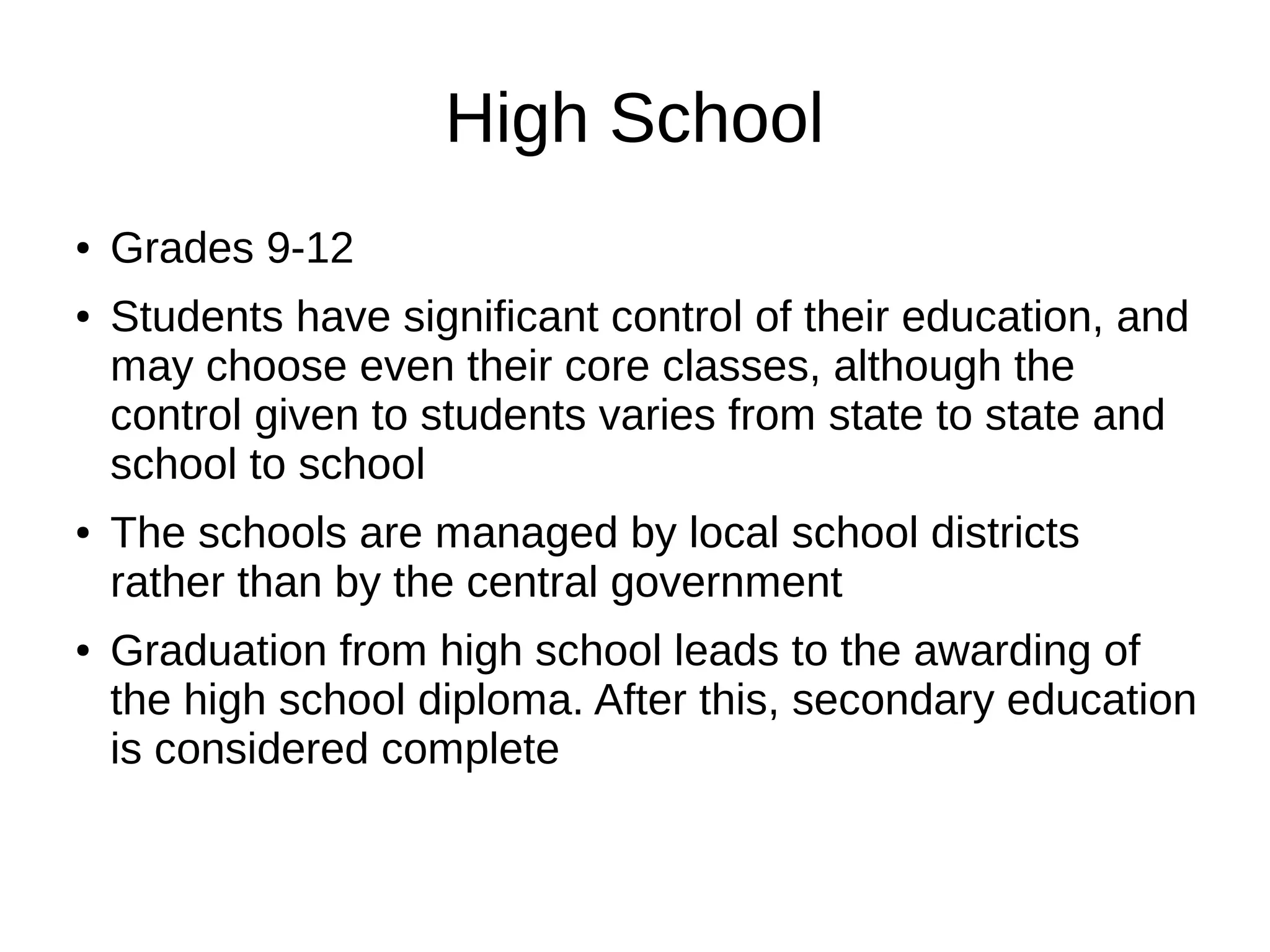 Education system in us | ODP | Undergraduate Education | College Education