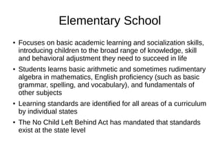 Education system in us | PPT