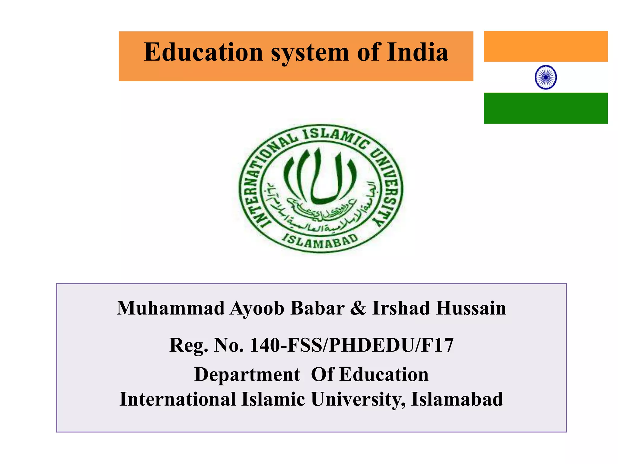 Education system of india | PPTX