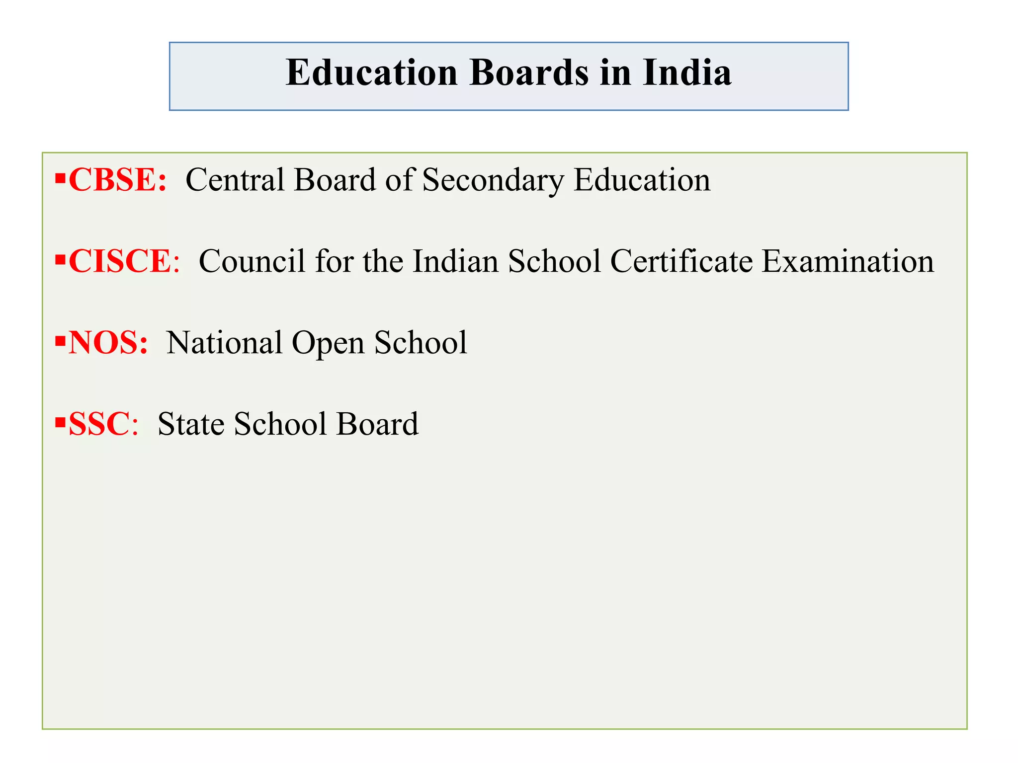 Education system of india | PPTX