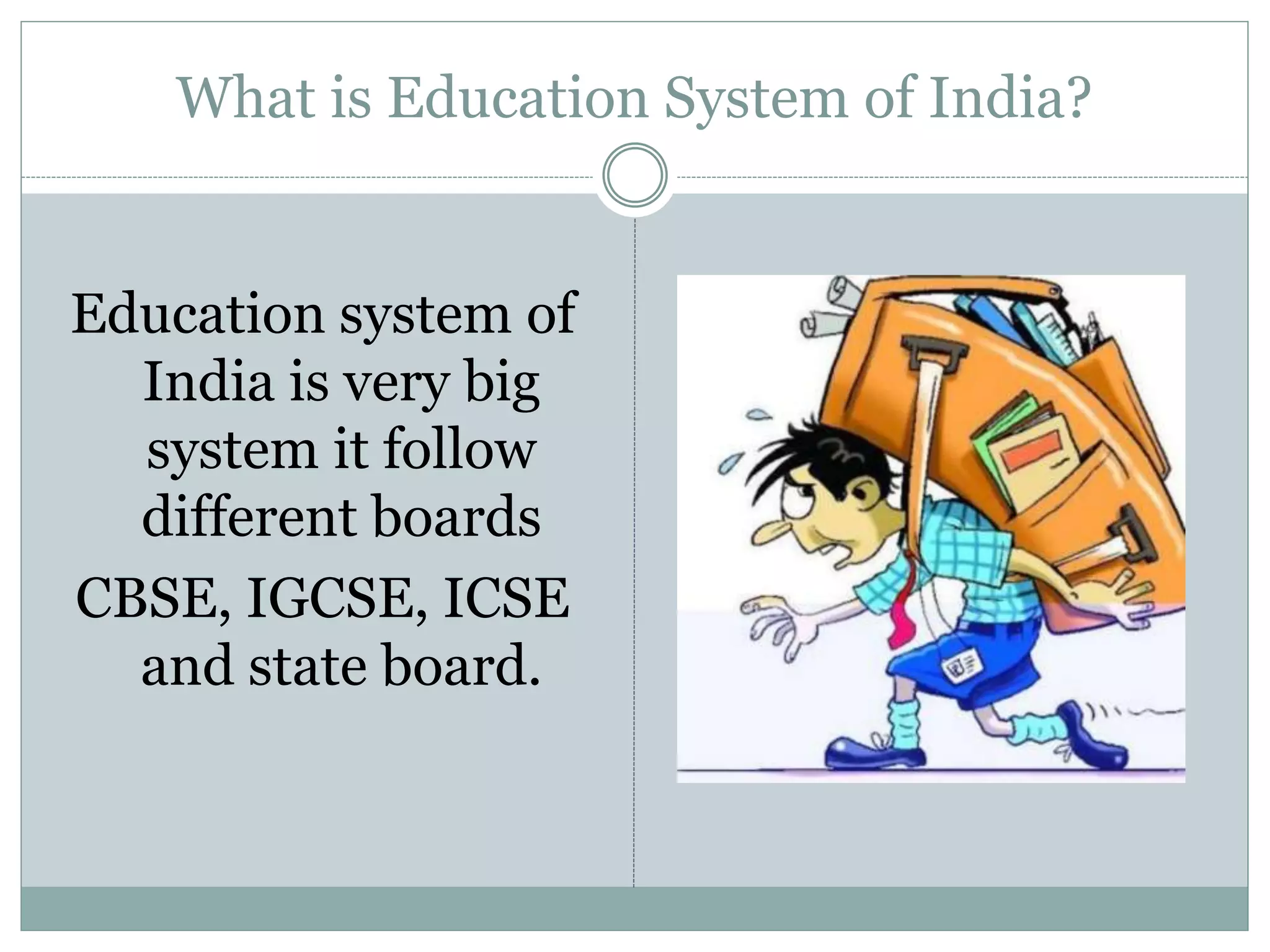 Education system of india | PPT