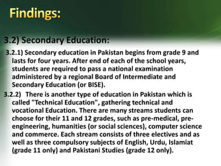 Education system of pakistan by balawalsarao | PPTX
