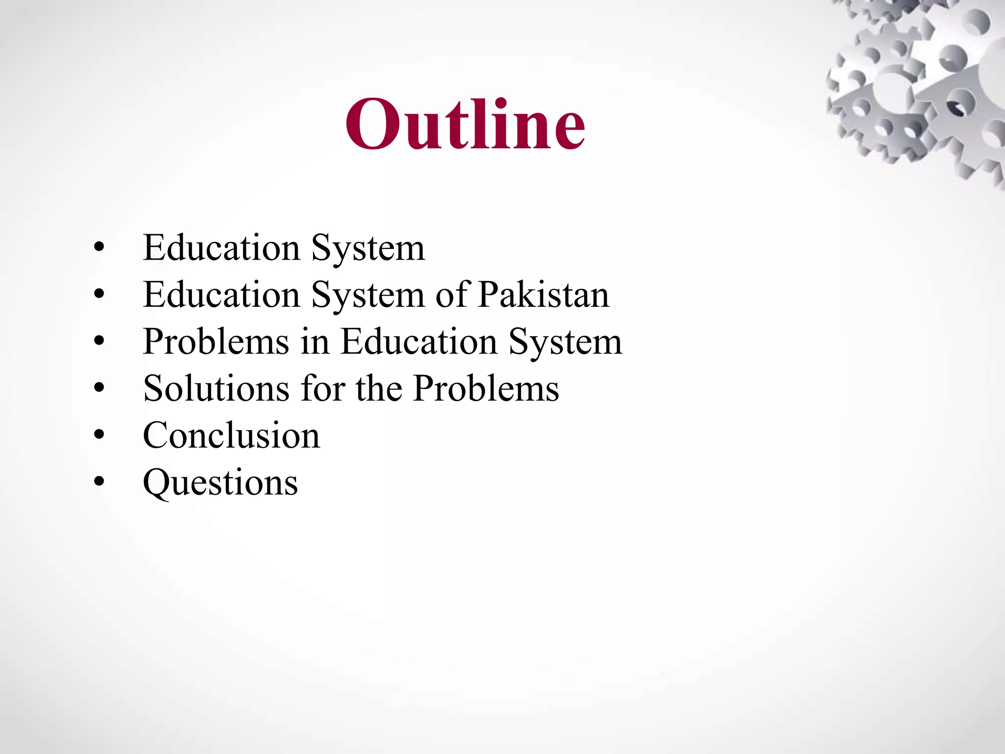 Education system of pakistan | PPTX