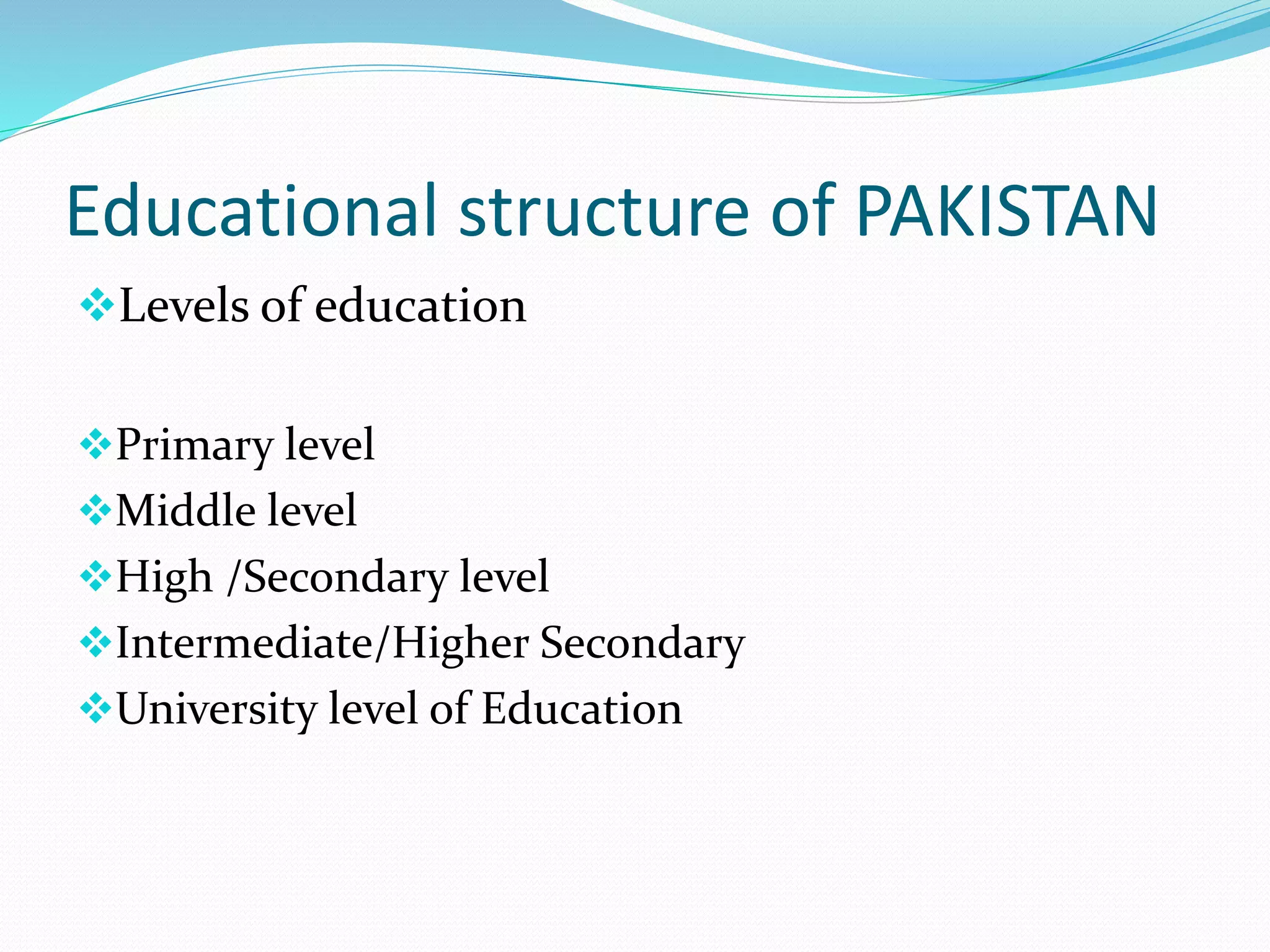 Education system of Pakistan and scotland | PPTX