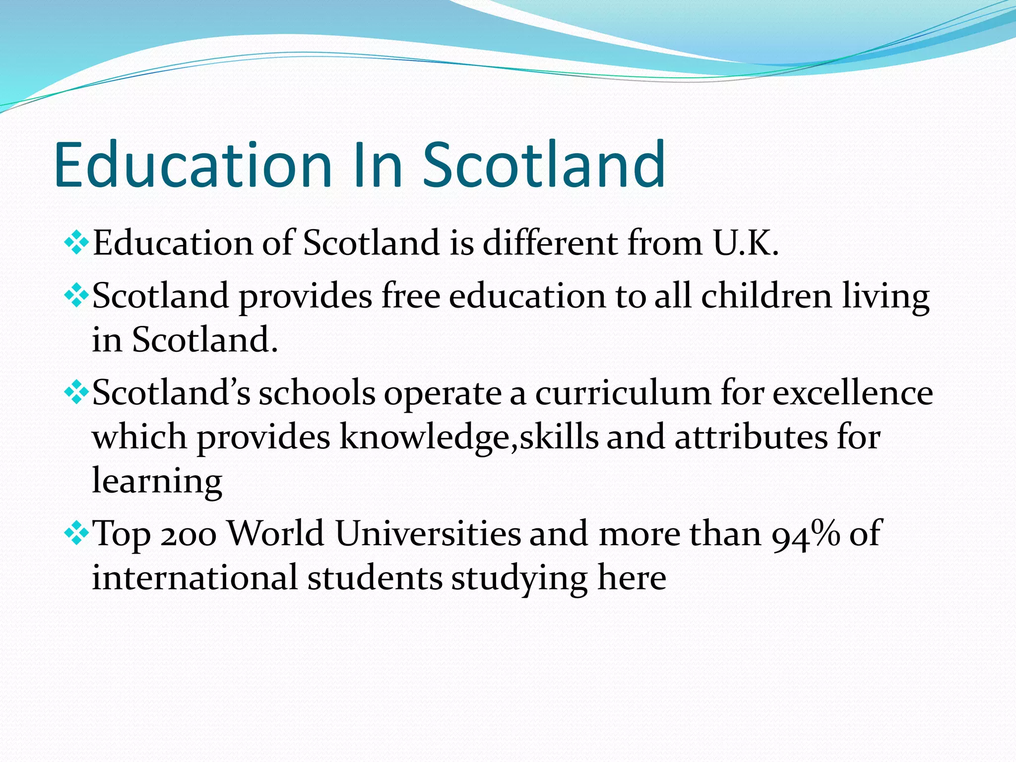 Education system of Pakistan and scotland | PPTX