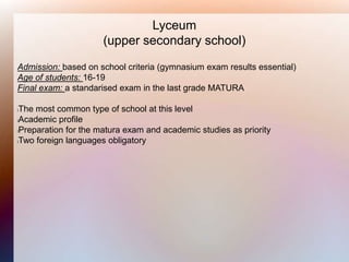 Education system poland | PPT