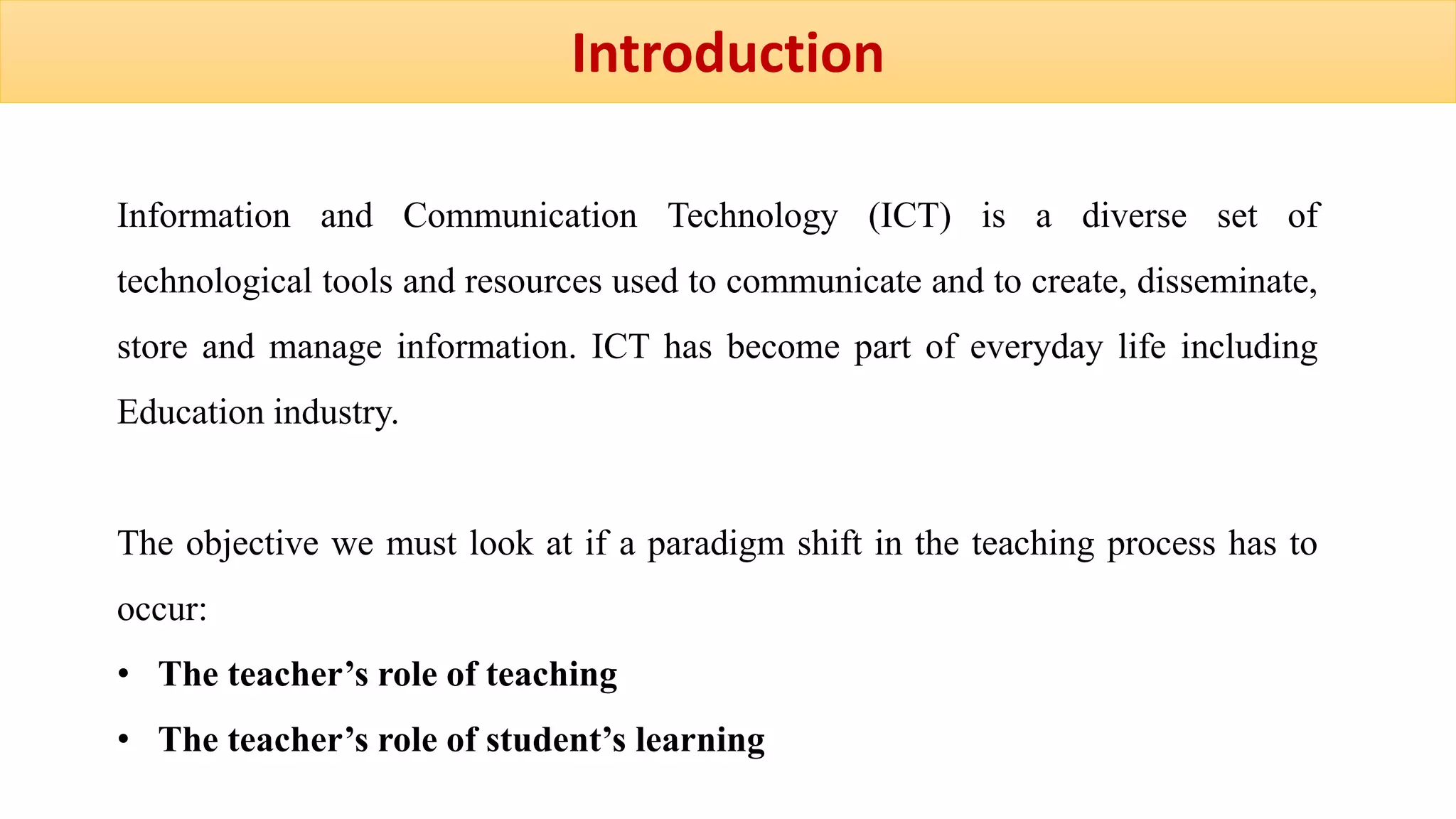 Role of ICT in Higher Education | PPTX
