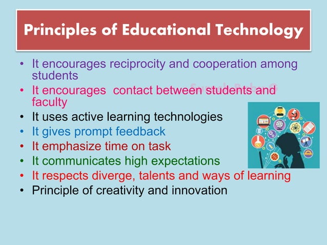 Education technology - Concept, meaning, definition, Characteristics, Function, Principles ...