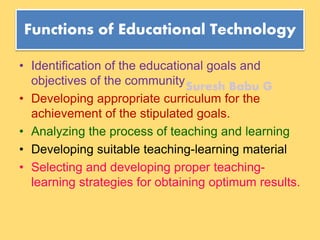 Education technology - Concept, meaning, definition, Characteristics ...