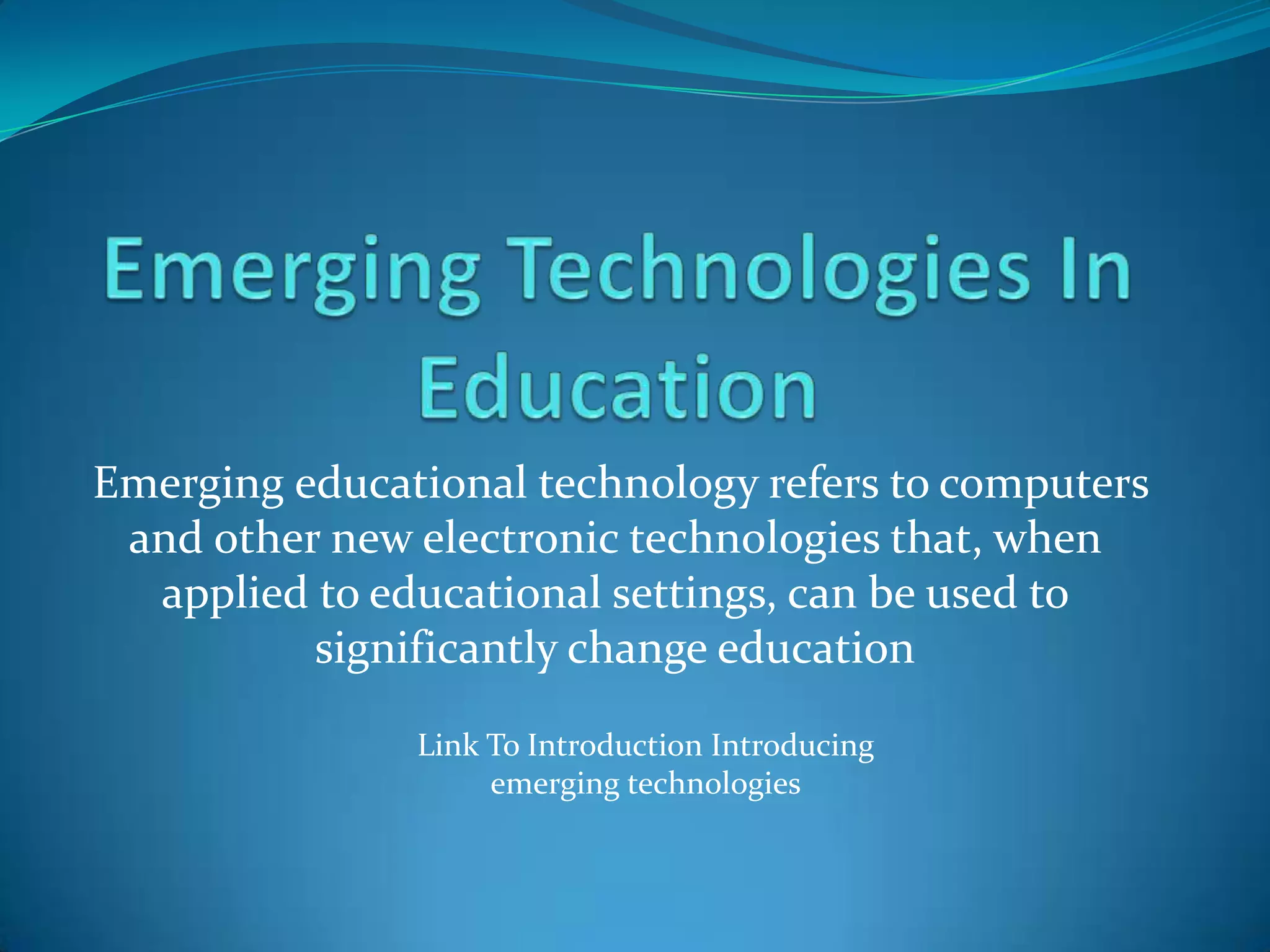 Education technology power point | PPTX | Educational Video Games | Video Game Genres