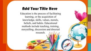 Educational Theme.POWERPOINT TEMPLATESSS | PPT