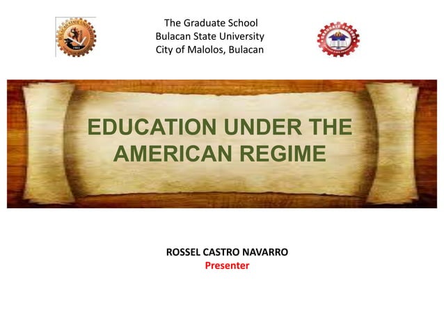 Education under the american regime | PPTX | Primary Education | Education