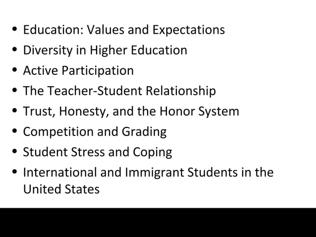 Education, values and expectations | PPT | Education