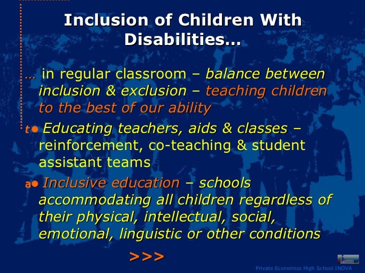 Education Versus Exclusion - made by students of Inova