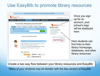 EasyBib - Instructional presentation for educators | PPT