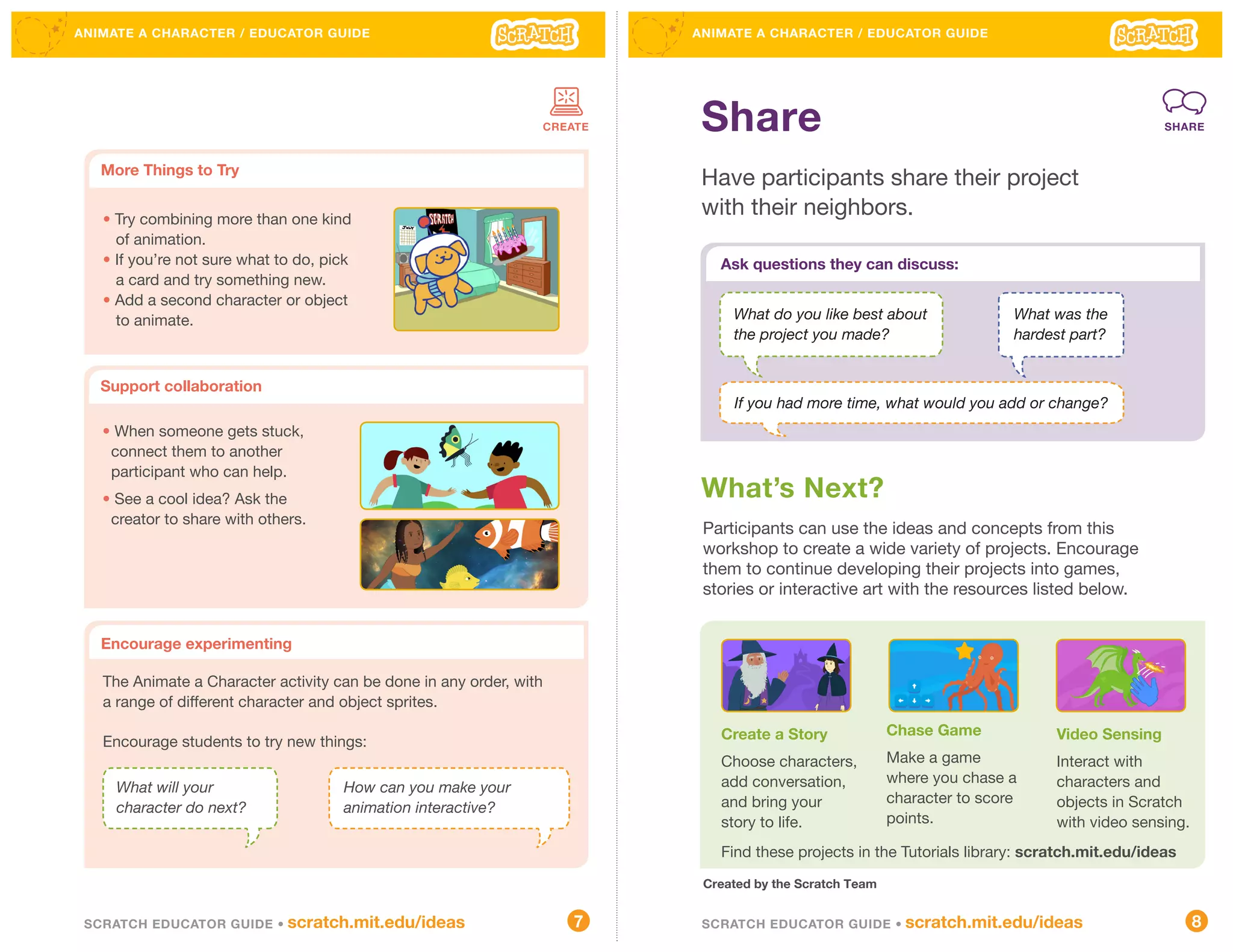 ANIMATE YOUR NAME / EDUCA TOR GUIDE | PDF