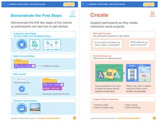 ANIMATE YOUR NAME / EDUCA TOR GUIDE | PDF