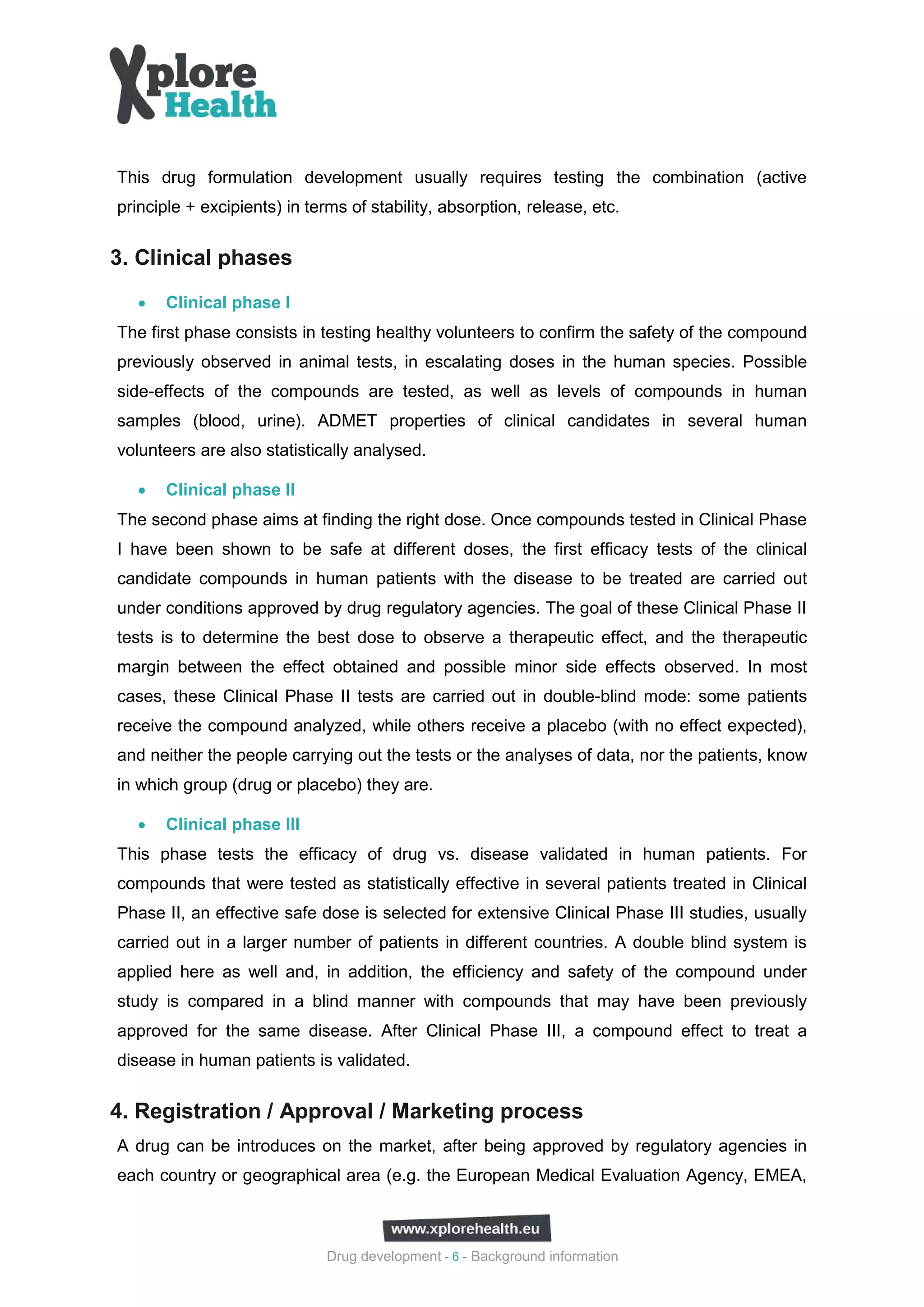 Drug development - Background information | PDF