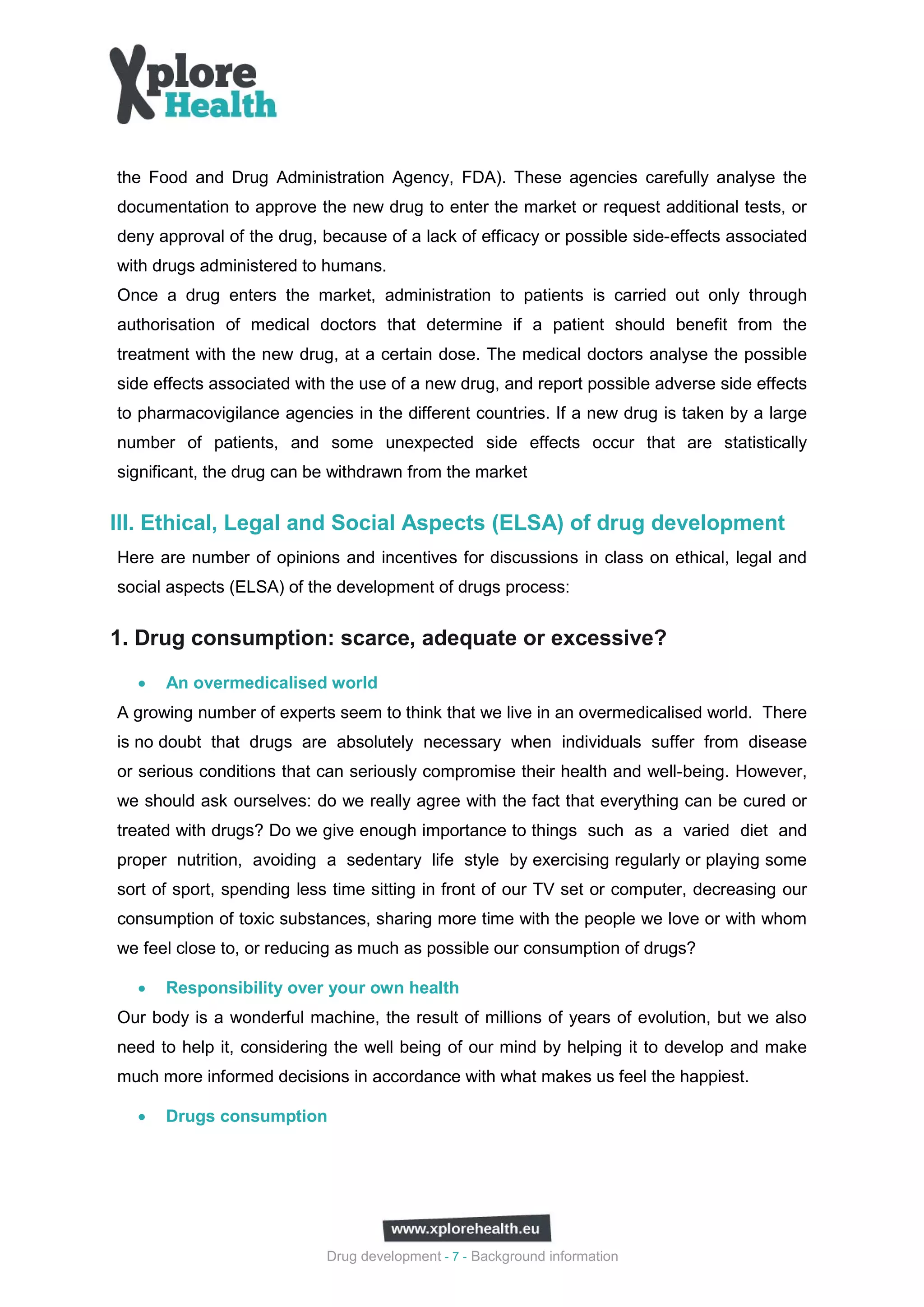 Drug development - Background information | PDF
