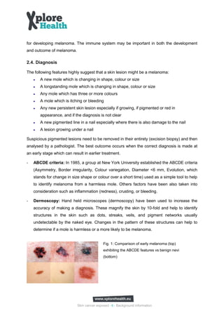 Skin cancer exposed - Background information | PDF | Skin and ...