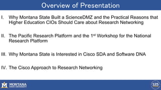 Montana State, Research Networking and the Outcomes from the First ...